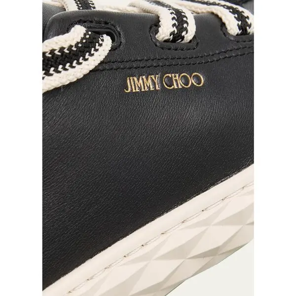 JIMMY CHOO Diamond Light Flex Mixed Leather Low-top Sneakers
