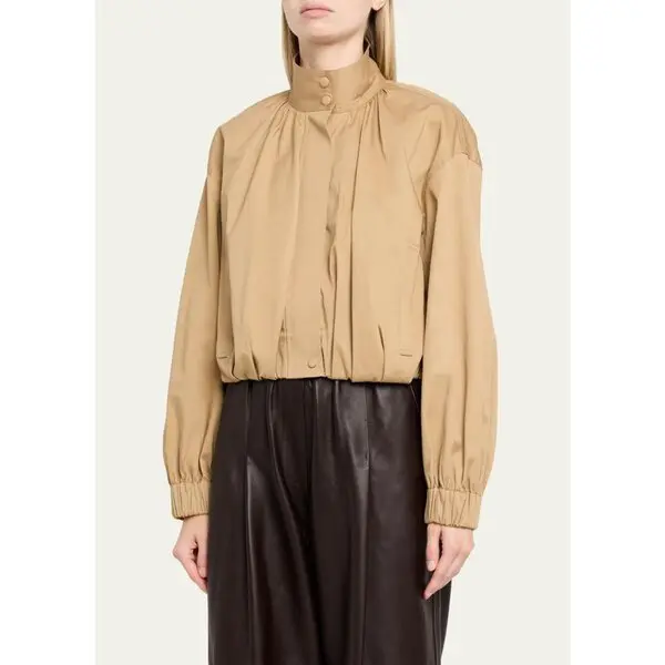 A.L.C. Amélie Pleated Cotton-blend Jacket