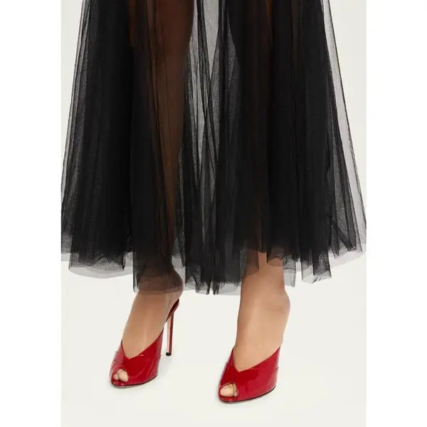 JIMMY CHOO Brigitte 100mm Patent Leather Mule Pumps