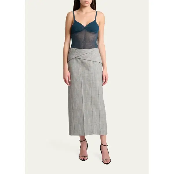 Victoria Beckham Sheer Rib Camisole Top