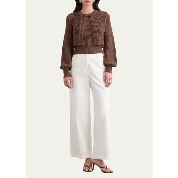 TOCCIN Tori Blouson-sleeve Cardigan