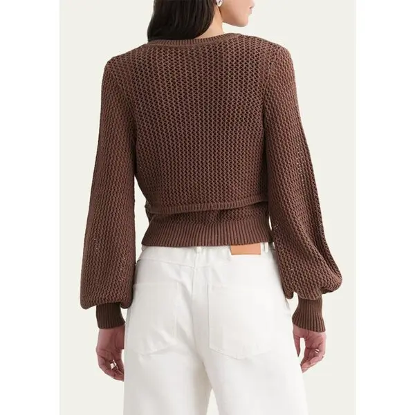 TOCCIN Tori Blouson-sleeve Cardigan
