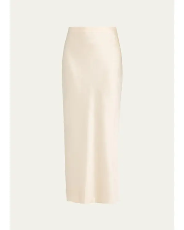 Vince Satin Bias Skirt
