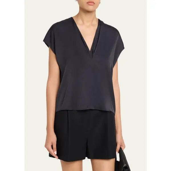 Vince Sleeveless Draped Top