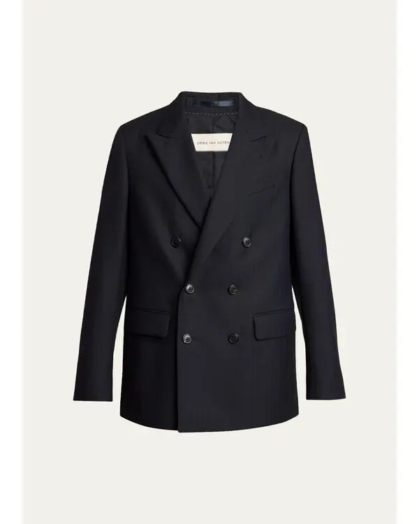 Dries Van Noten Buforden Double-breasted Wool Jacket