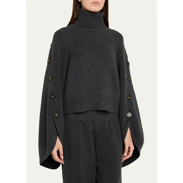 Zimmermann Valiant Buttoned Turtleneck Sweater