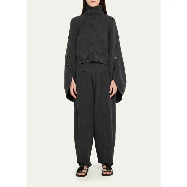 Zimmermann Valiant Buttoned Turtleneck Sweater