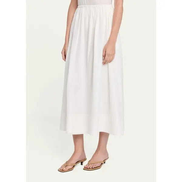 TOCCIN Imogen Linen-cotton Midi Skirt