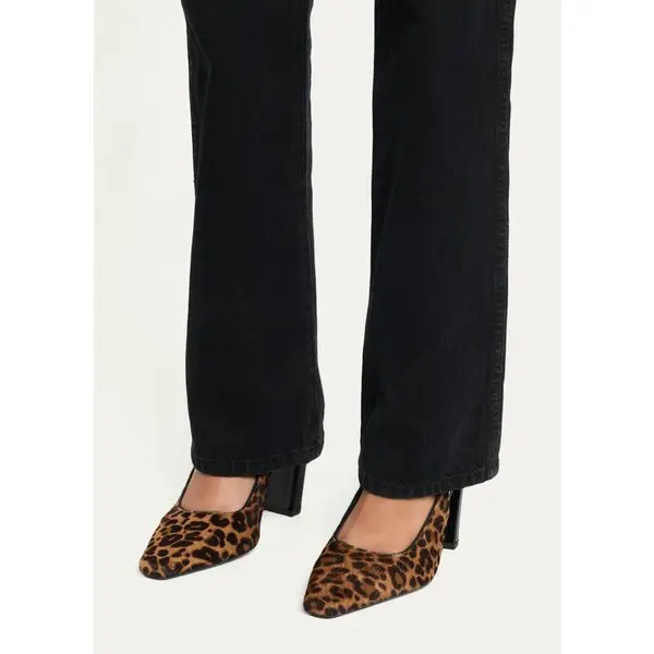 STUART WEITZMAN 85mm Stassi Leopard Calf Hair Slingback Pumps - Classic Leopard