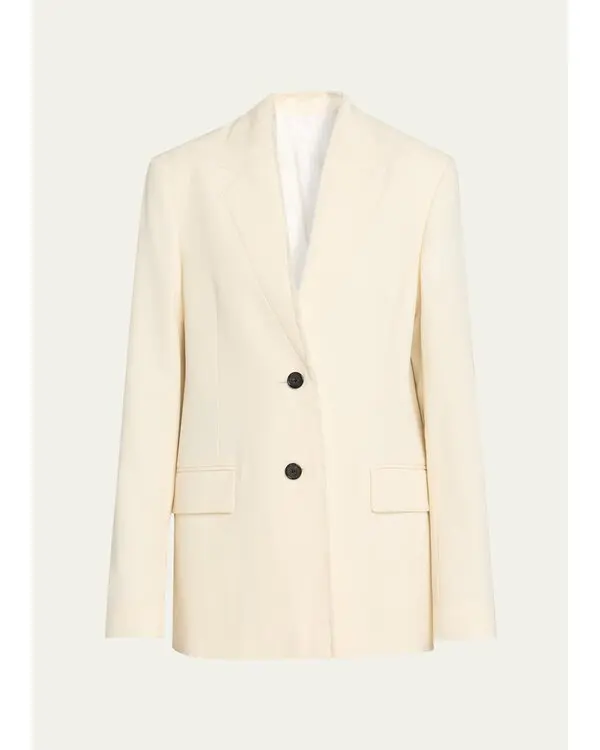 TOTEME Raw Lapel Wool Sport Coat