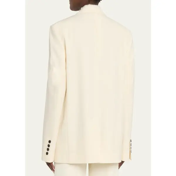 TOTEME Raw Lapel Wool Sport Coat