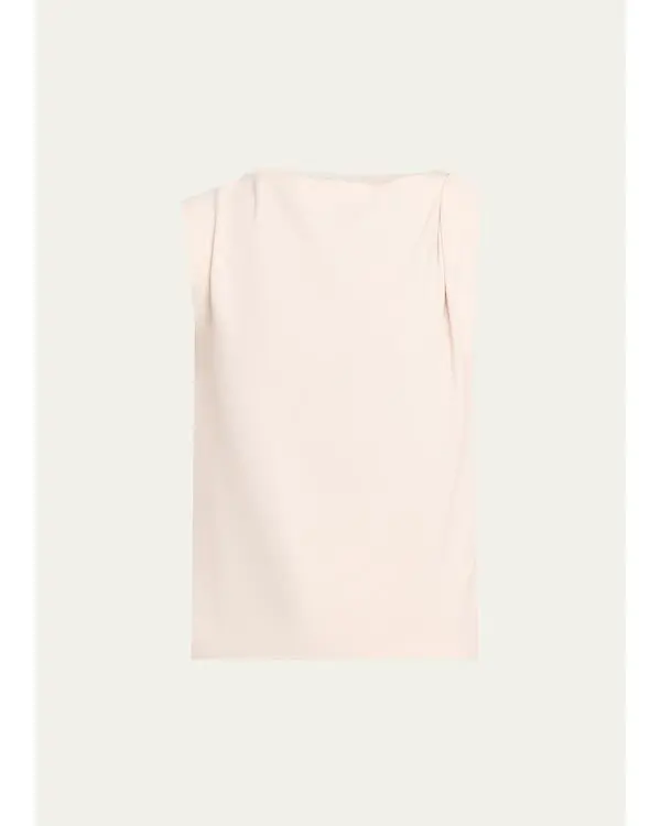 Vince Draped Shoulder Top - Blush Cloud