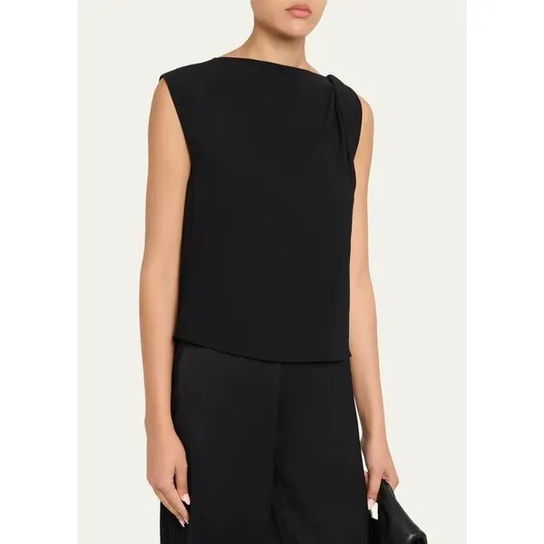 Vince Draped Shoulder Top - Blush Cloud