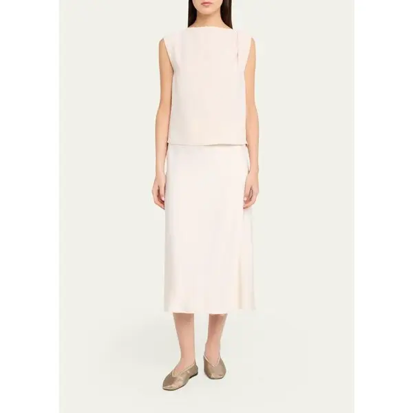 Vince Draped Shoulder Top - Blush Cloud