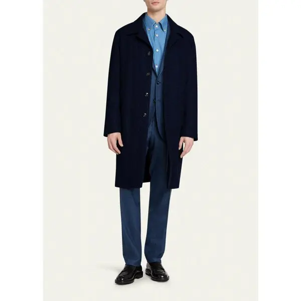 Kiton Cashmere Long Car Coat