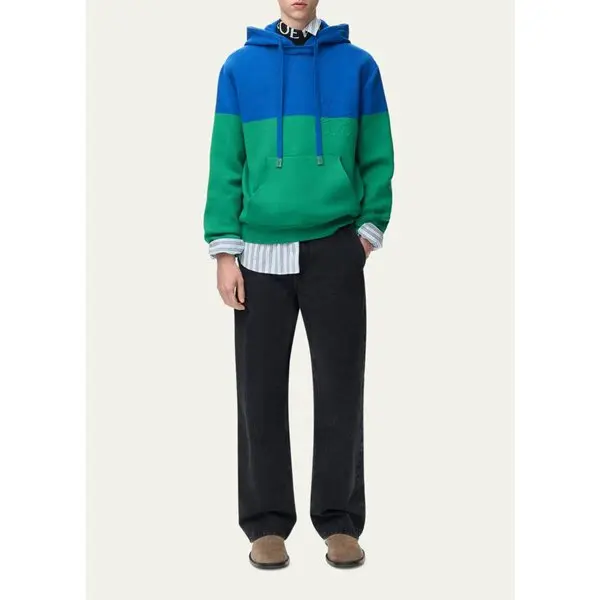 Loewe Leather-patch Straight-leg Jeans - Black