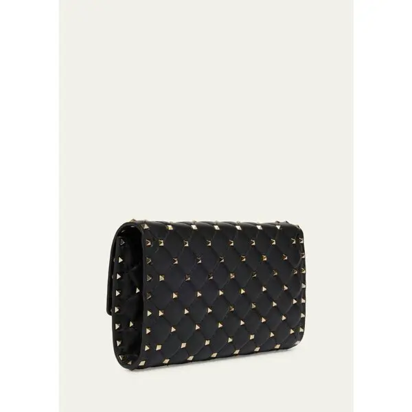 Valentino Garavani Quilted Rockstud Leather Shoulder Bag - Nero