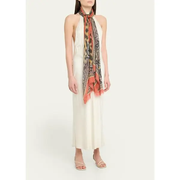 Etro Orfeo Animal-print Scarf