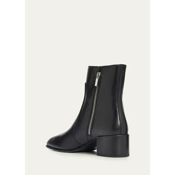 JIMMY CHOO 45mm Eliot Vintage Leather Ankle Boots
