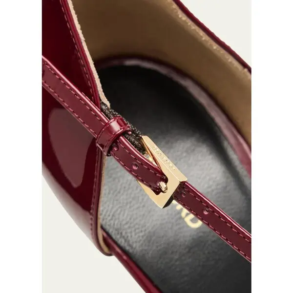 TOM FORD 100mm Queen Anne Patent Leather Pumps - Black