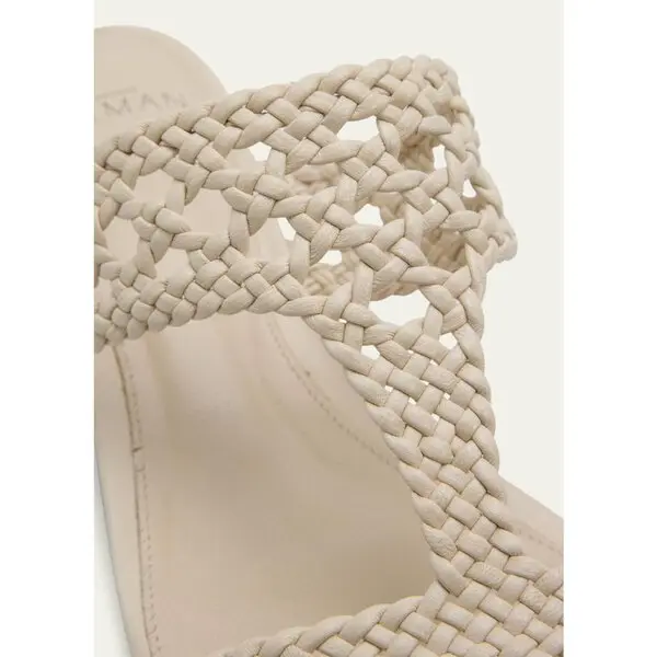 ALEXANDRE BIRMAN 30mm Braided Leather Block-heel Sandals