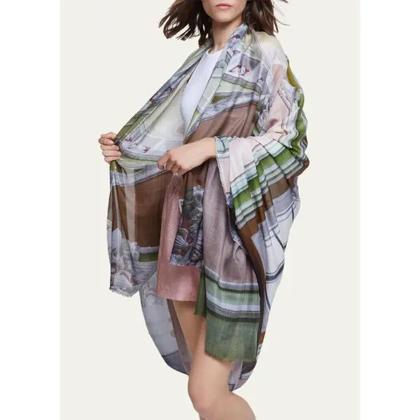 Faliero Sarti X Massimo Listri Silk Stole