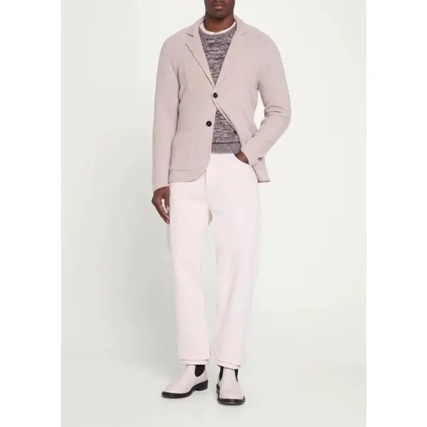 MAURIZIO BALDASSARI Space-dyed Cotton Crewneck Sweater
