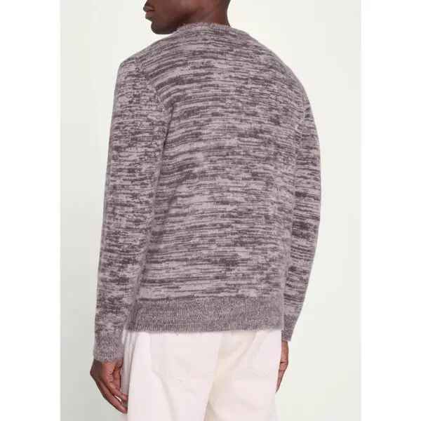 MAURIZIO BALDASSARI Space-dyed Cotton Crewneck Sweater