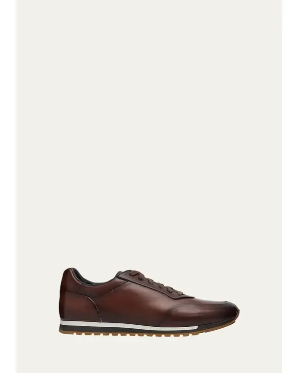 Magnanni Ibiza Ii Leather Low-top Sneakers - Brown
