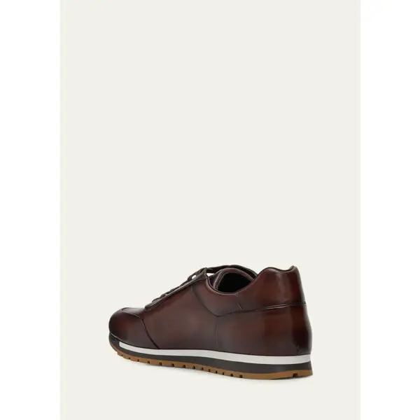 Magnanni Ibiza Ii Leather Low-top Sneakers - Brown