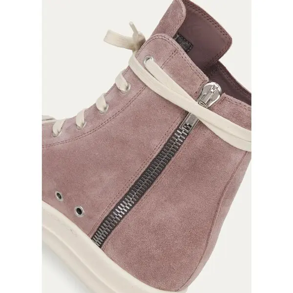 Rick Owens Suede High-top Sneakers - Grape