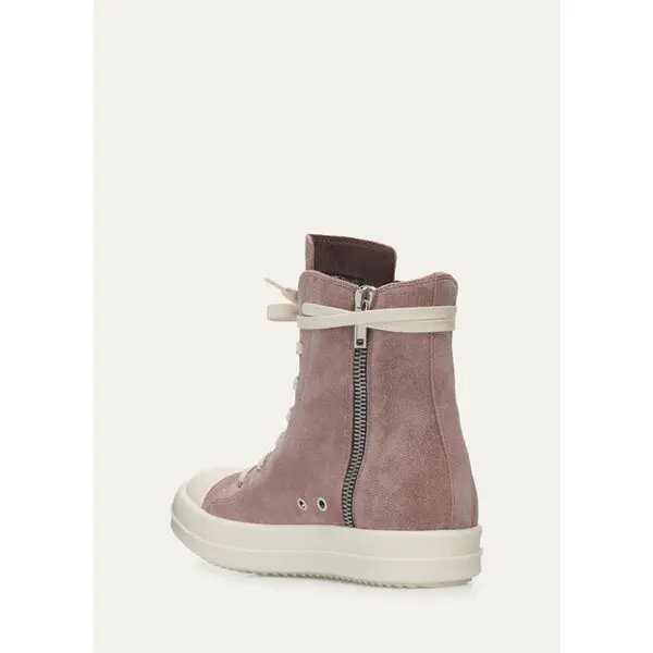 Rick Owens Suede High-top Sneakers - Grape