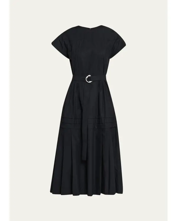 3.1 Phillip Lim Pleated Poplin Midi Dress