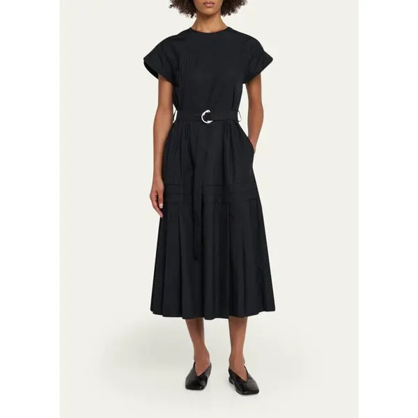 3.1 Phillip Lim Pleated Poplin Midi Dress