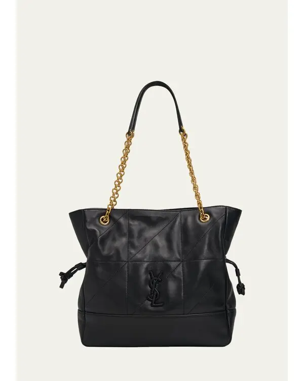Saint Laurent Jamie Small Drawstring Leather Tote Bag