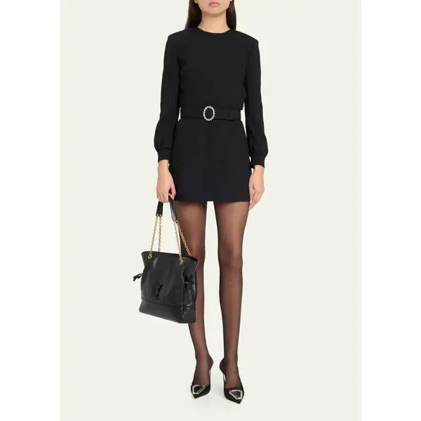 Saint Laurent Jamie Small Drawstring Leather Tote Bag