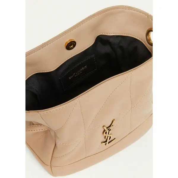 Saint Laurent Jamie Mini Quilted Leather Shoulder Bag - Beige