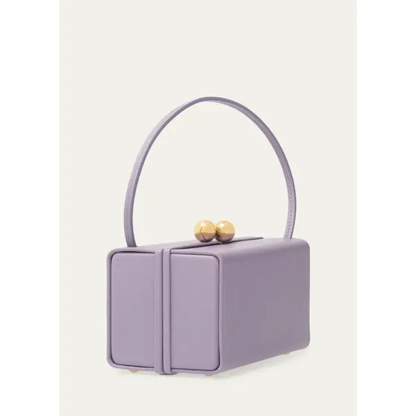 Carolina Herrera Mimi Kiss-lock Leather Top-handle Bag