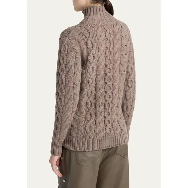 Stella McCartney Bobble Cable Knit Turtleneck Sweater