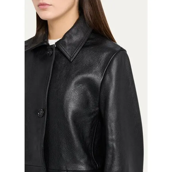 TOTEME Grained Leather Jacket