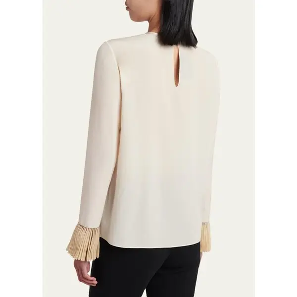 Valentino Garavani Flutter-cuff Matte Shirt