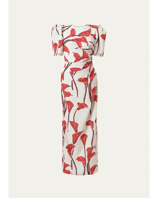 Carolina Herrera Calla Lily Ankle Length Dress
