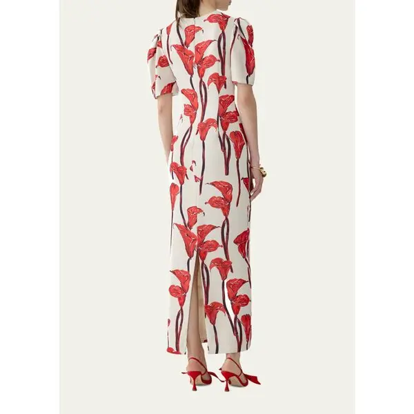 Carolina Herrera Calla Lily Ankle Length Dress