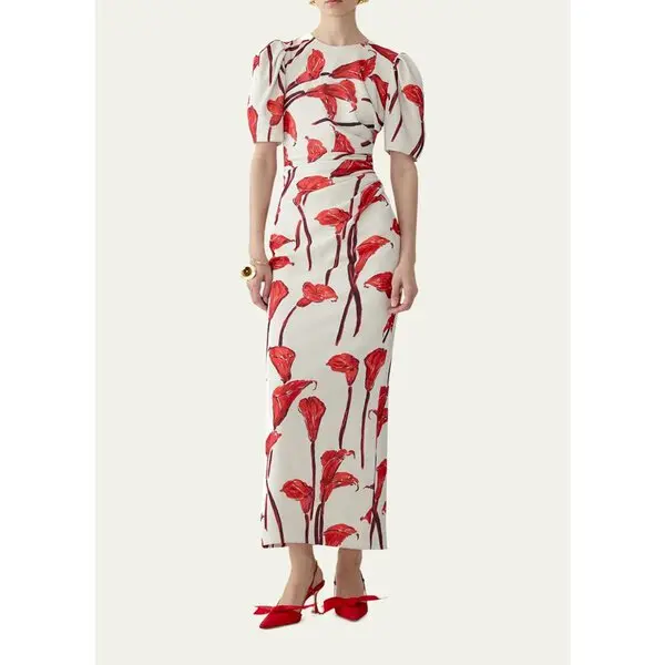 Carolina Herrera Calla Lily Ankle Length Dress