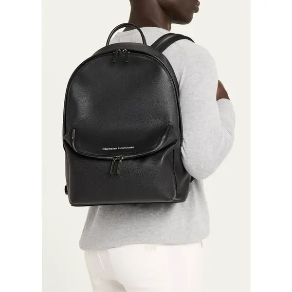 CHRISTIAN LOUBOUTIN Nostalgic Calf Empire Leather Backpack