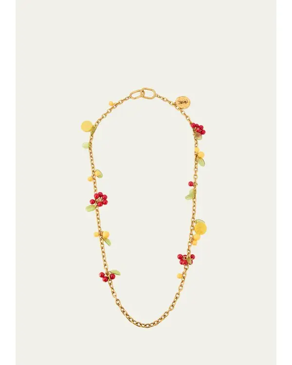 Saint Laurent Cherry Charms Bag Chain