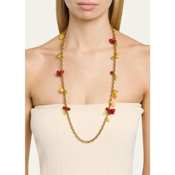 Saint Laurent Cherry Charms Bag Chain