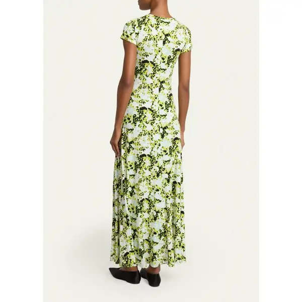 Proenza Schouler White Label Neolani Printed Jersey Maxi Dress