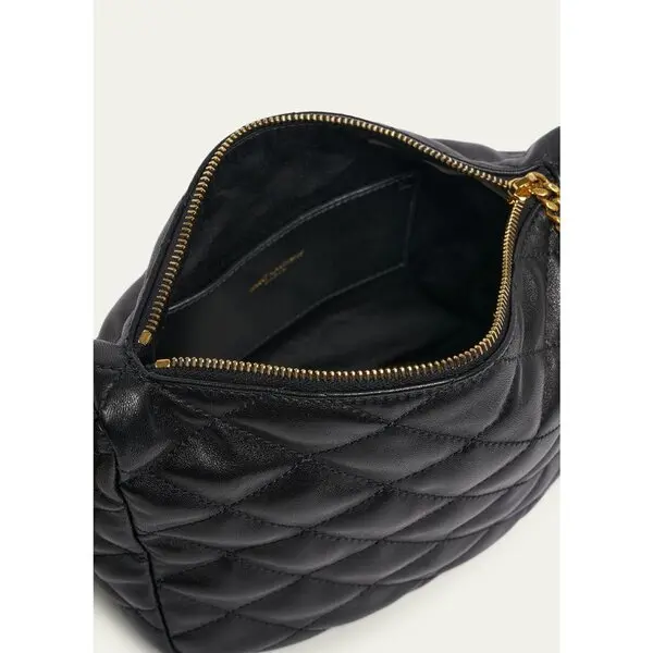 Saint Laurent Cassandre Quilted Leather Shoulder Bag - Nero