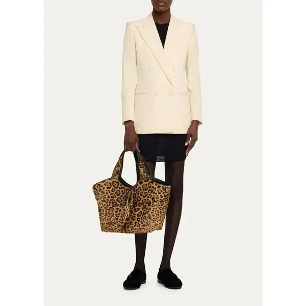Saint Laurent Icare Medium Calf Hair Tote Bag